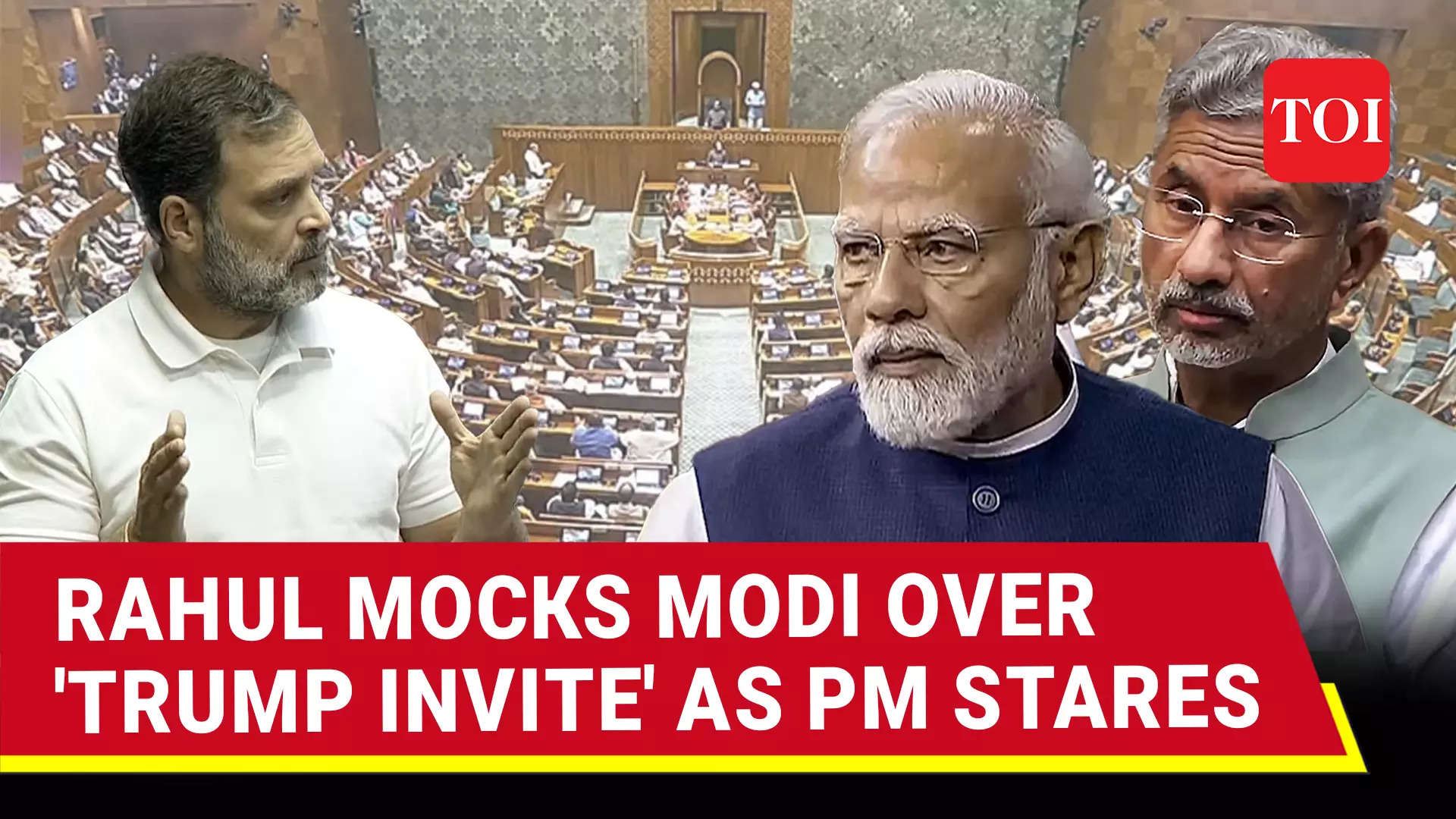 Rahul Gandhi Roasts PM Modi Over 'Trump Invite'; Jaishankar Rebuts | Watch