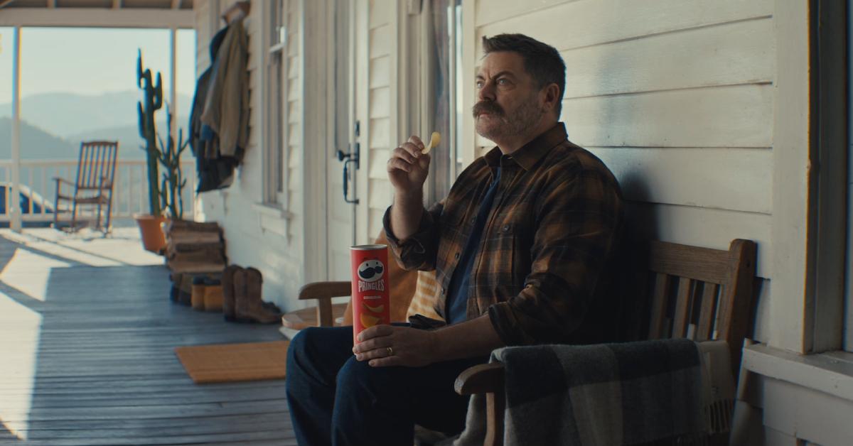 Nick Offerman Lends His Iconic 'Stache to Pringles' Super Bowl Ad: "I'm ...