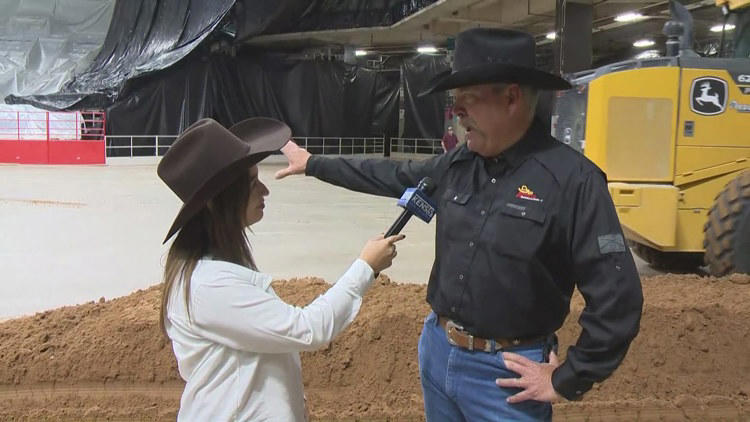 Rodeo dirt gets delivered to Frost Bank Center ahead of the San Antonio ...