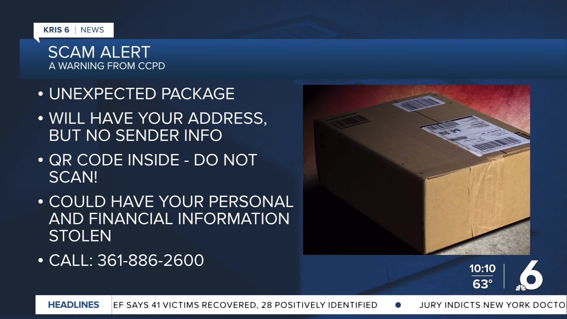 Received a package you didn't order? It could be a scam, CCPD warns