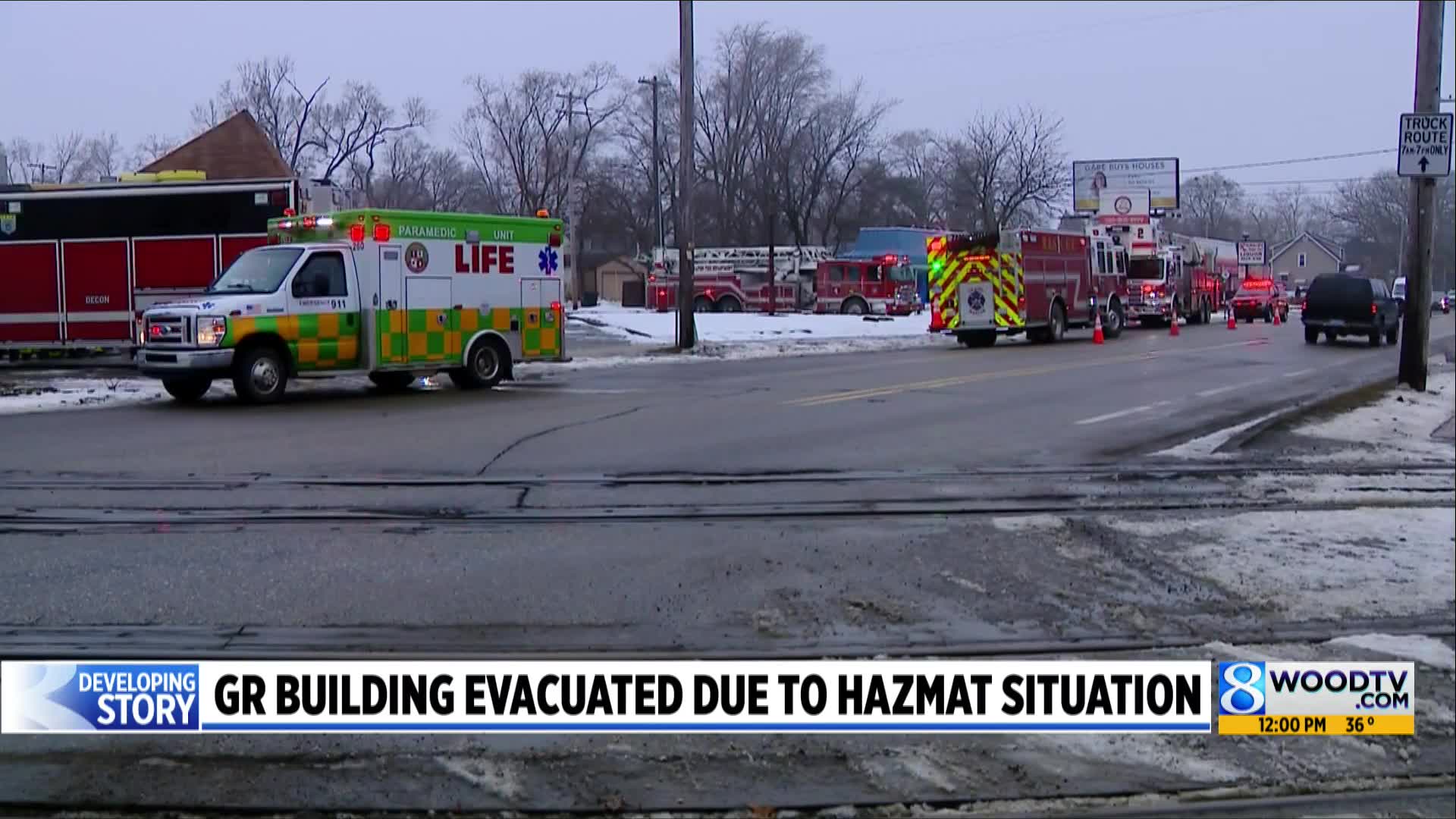 GR building evacuated due to hazmat situation