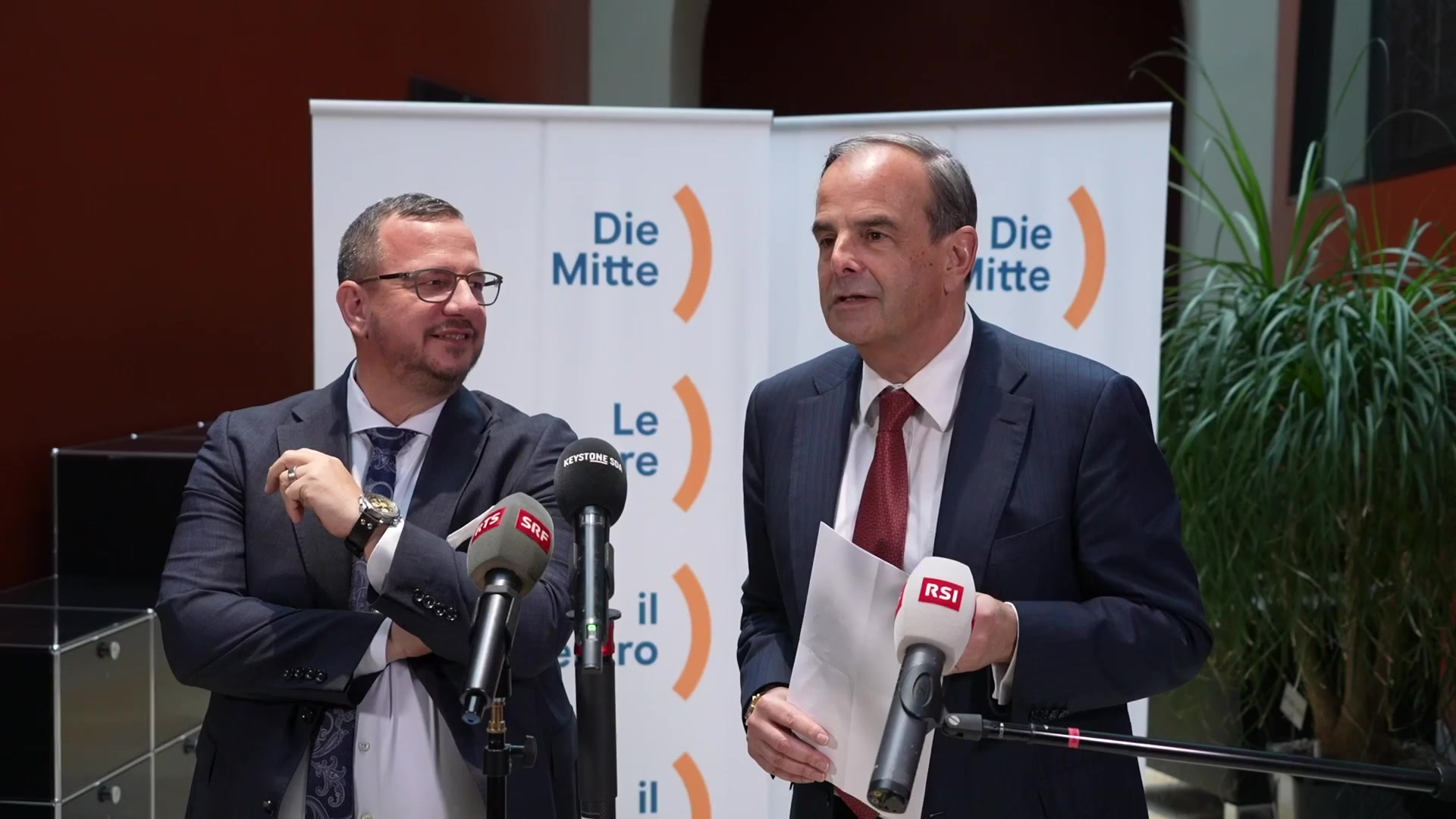 Die Mitte-Partei hat zwei offizielle Bundesratskandidaten