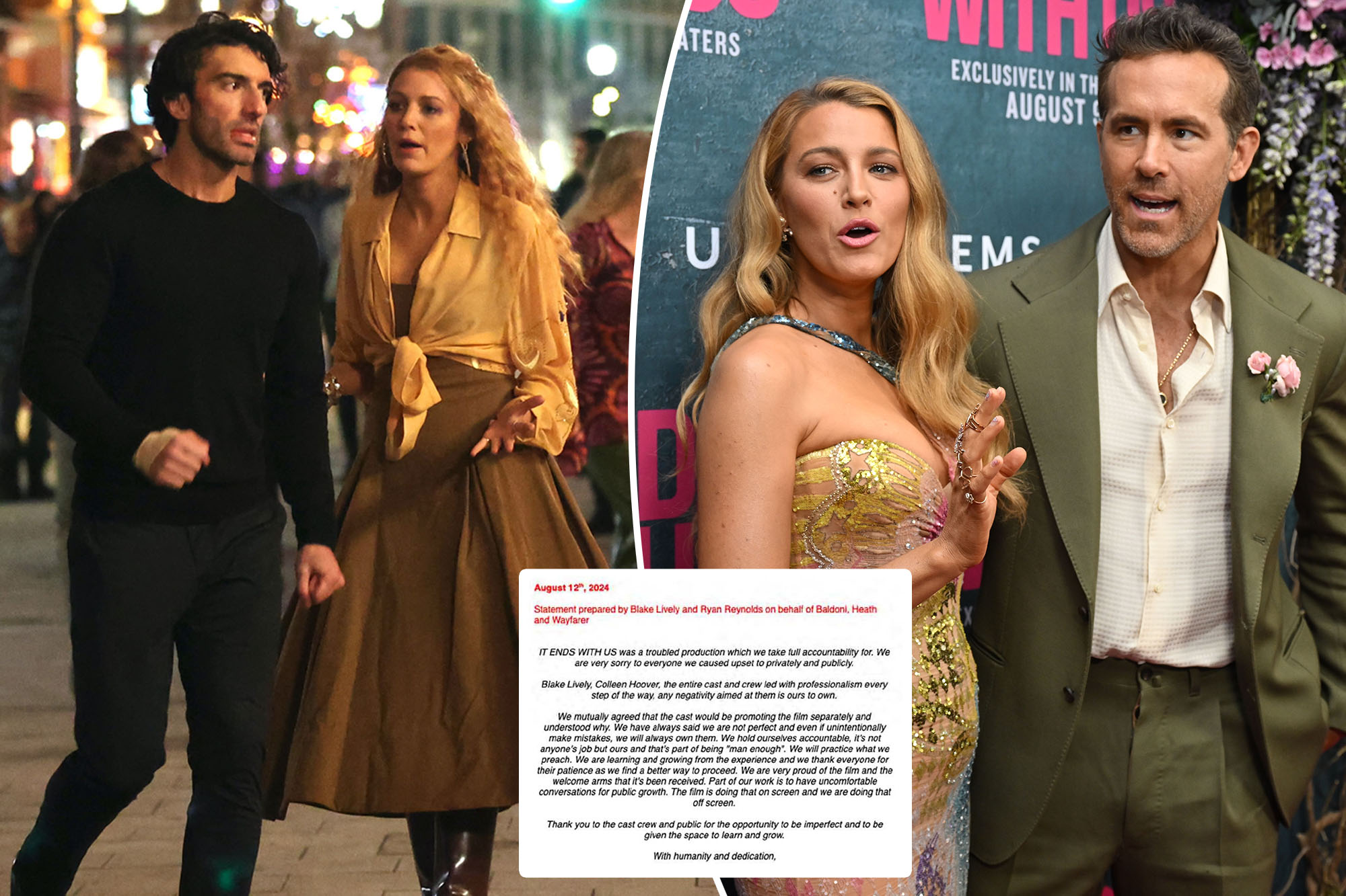 Read the letter Blake Lively allegedly wrote for Justin Baldoni to take ...