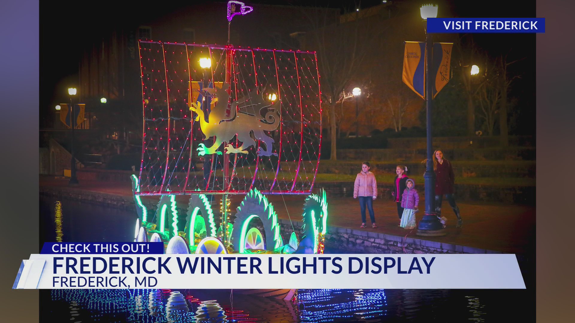Sailing Through The Winter Solstice display lights up Frederick
