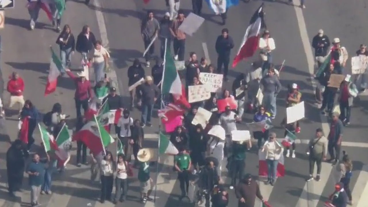 Unlawful assembly declared as protests continue in downtown LA during ...