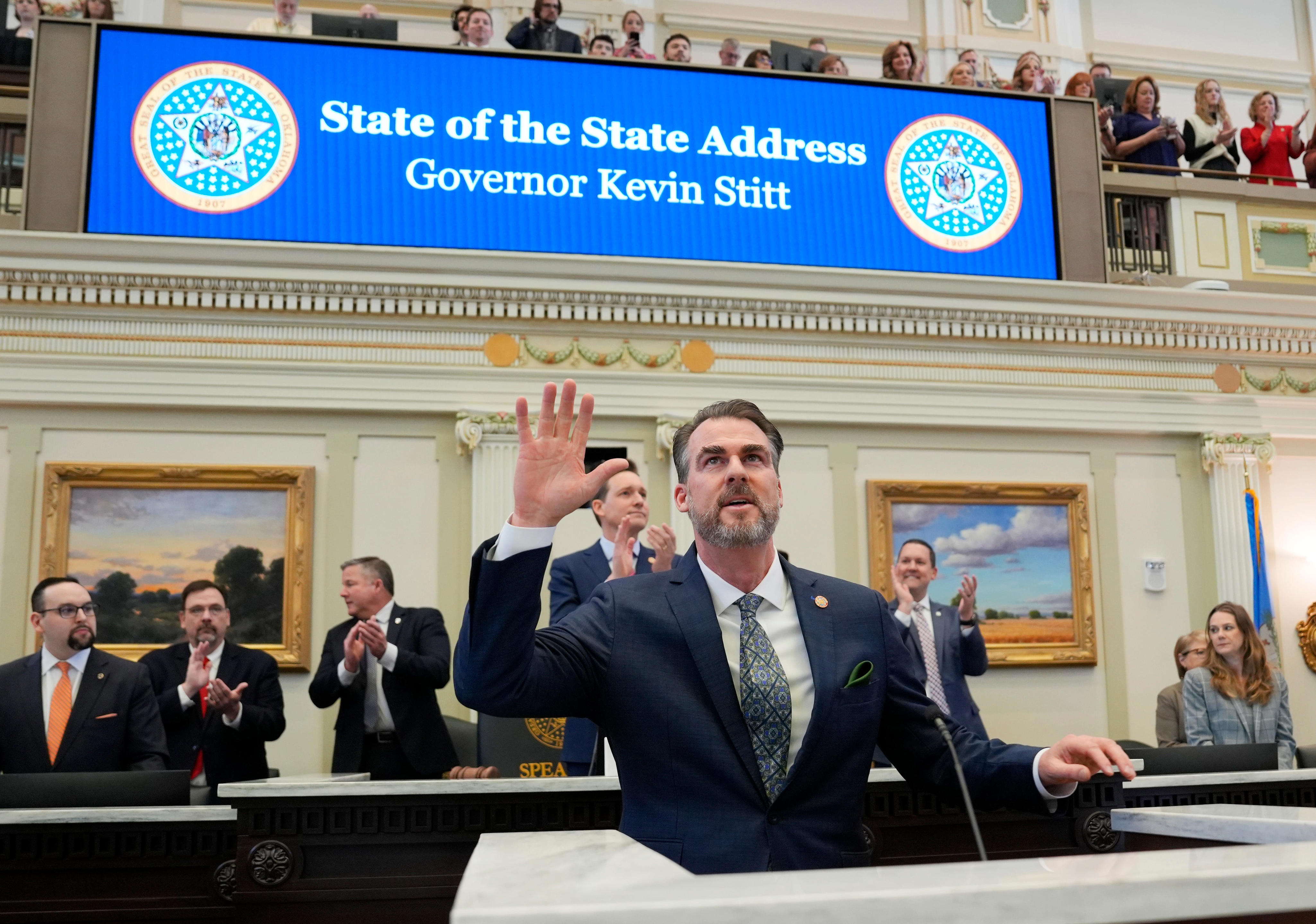 Gov. Kevin Stitt launches DOGE-OK, calls for income tax cuts, attacks ...