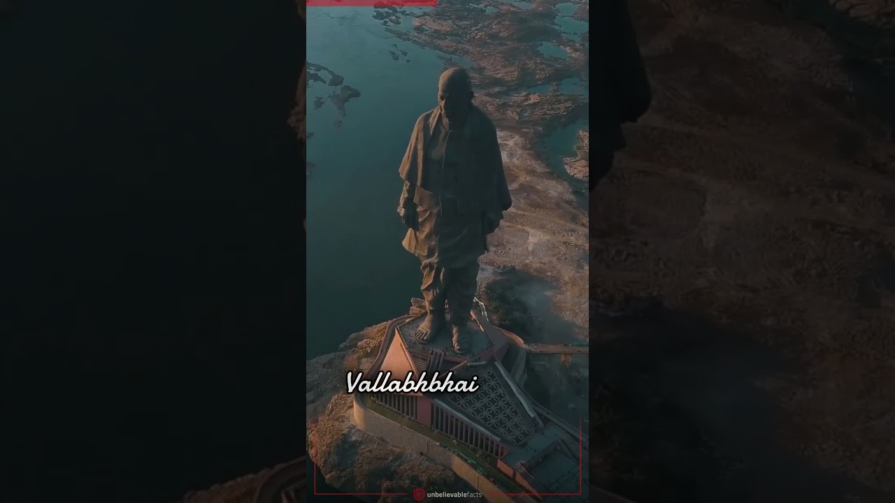 World's tallest statue, Statue of Unity in India.