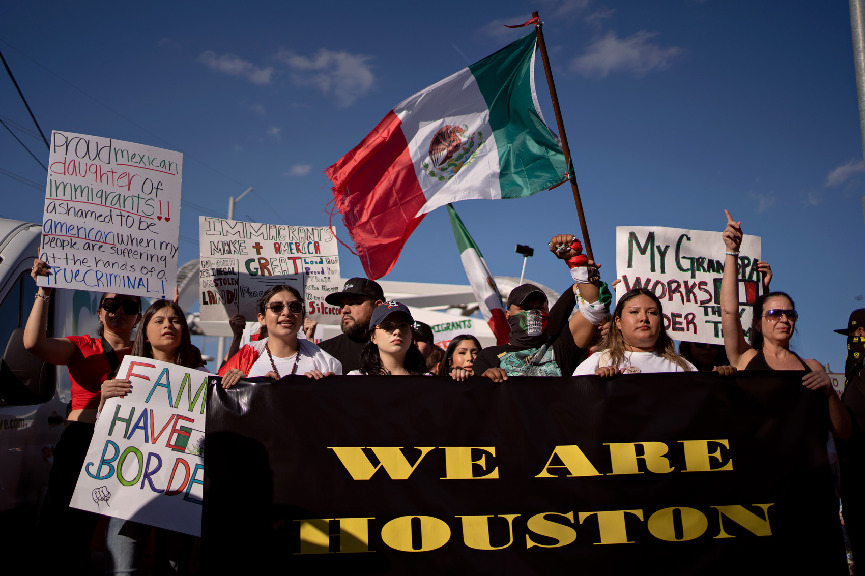 Photo essay: Houstonians took to the streets to protest Trump's ...