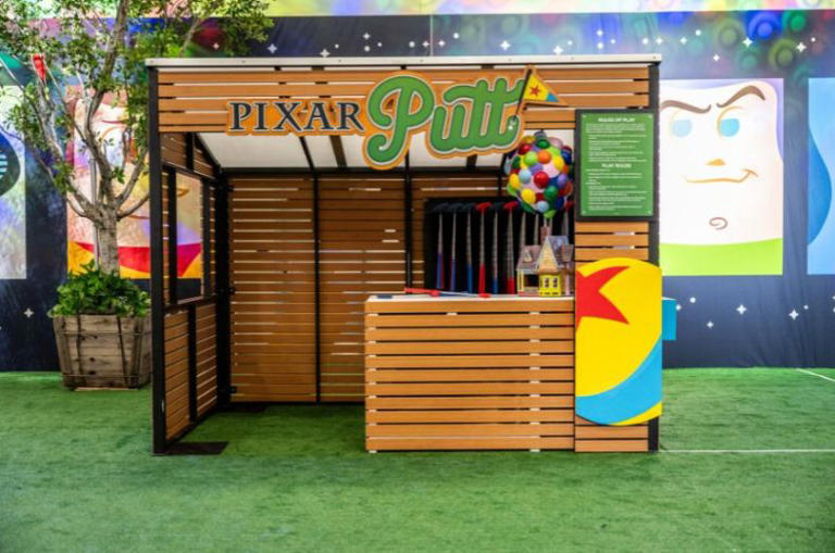 Pixar Putt mini golf course pop-up lands at Pixar Palace Hotel at ...