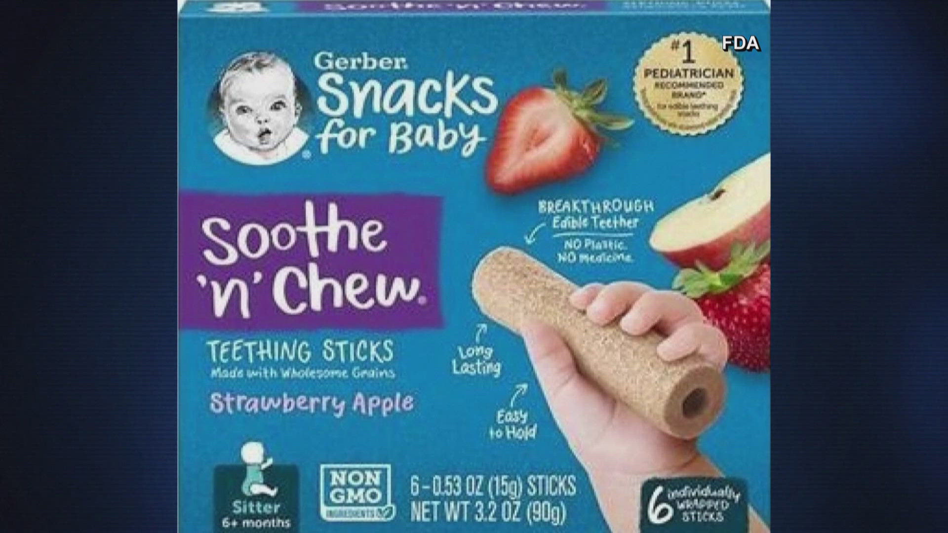 Gerber recalls Soothe N Chew teething sticks