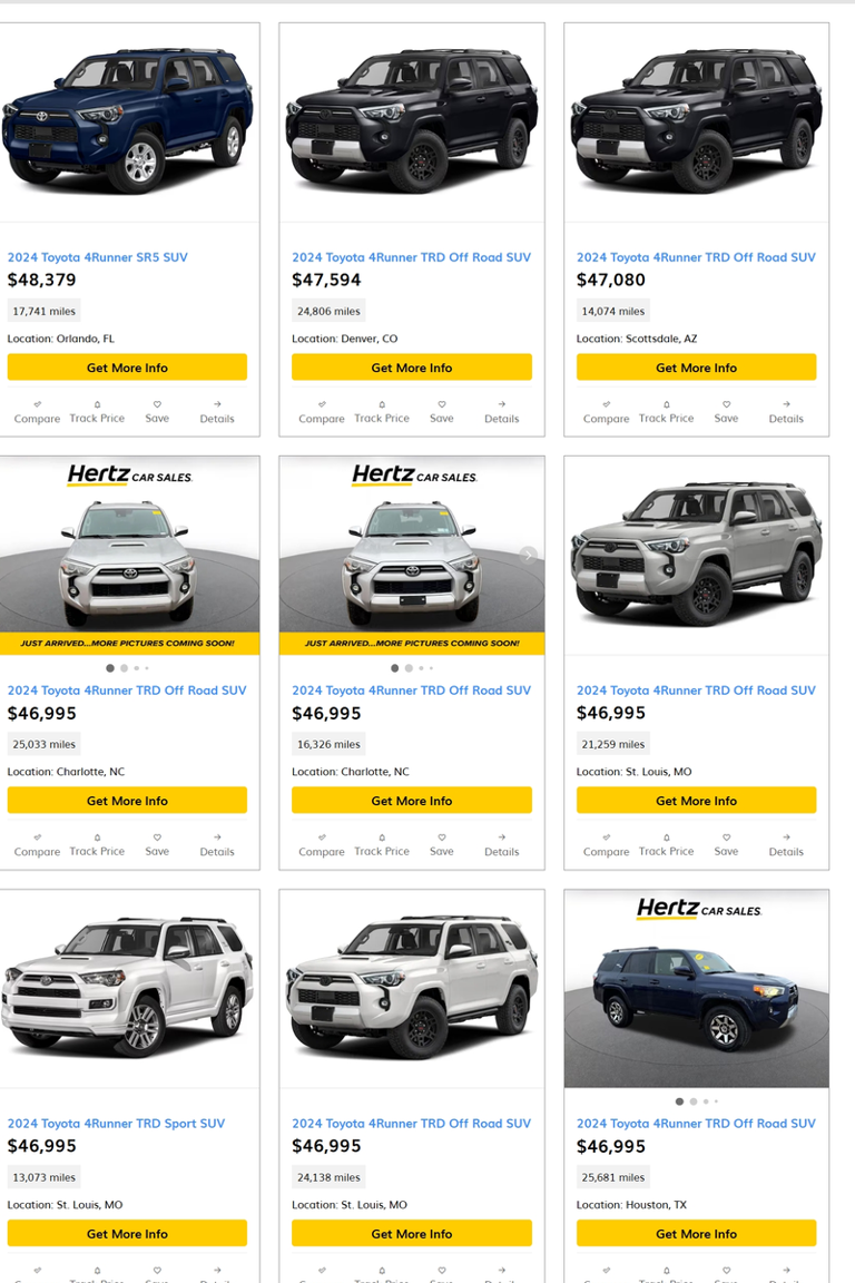 Used Toyota 4Runners And Ford Mustang Mach-Es Are Not Cheap To Buy From ...