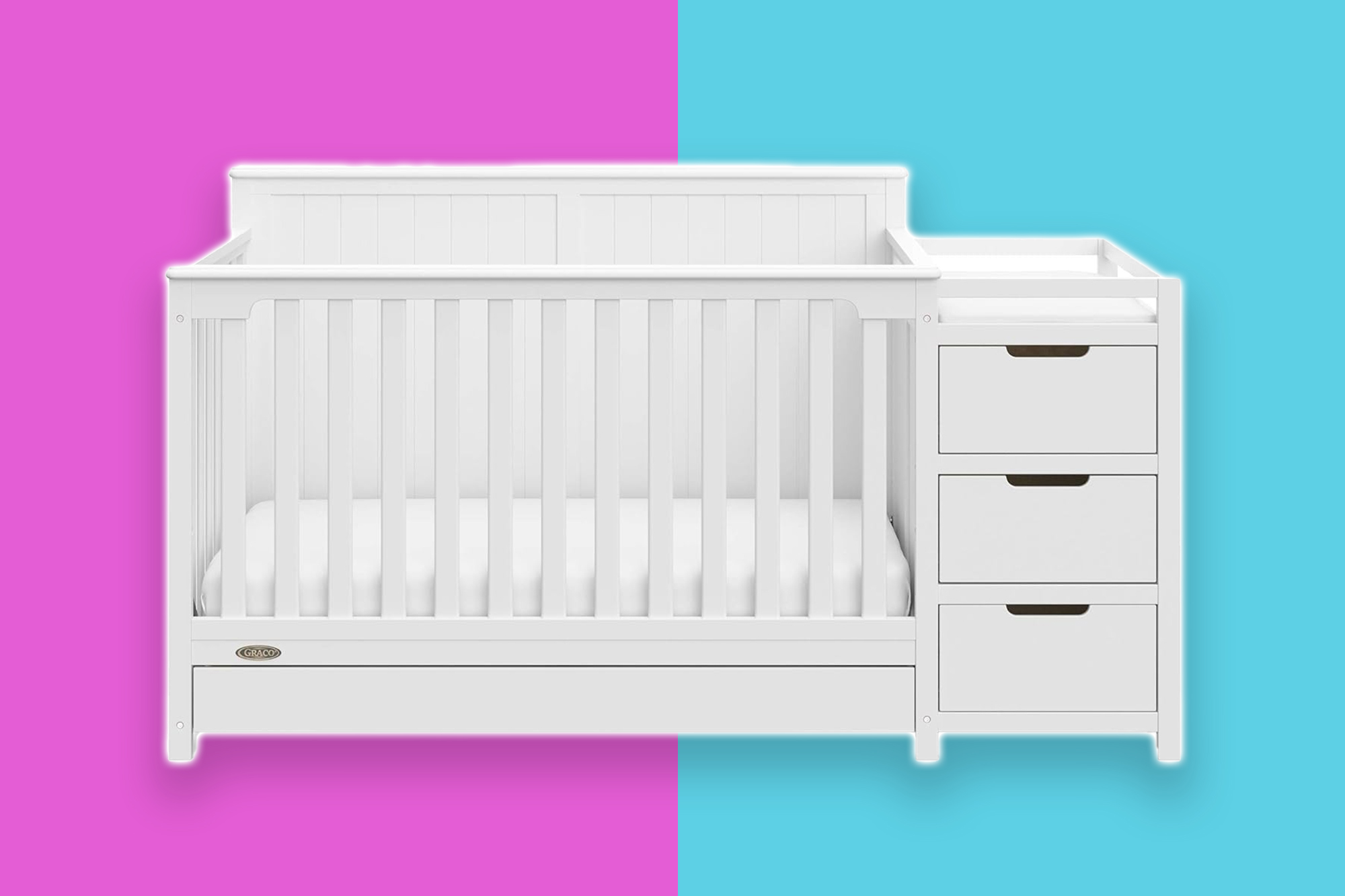 This discounted convertible Graco Crib is the only nursery furniture ...