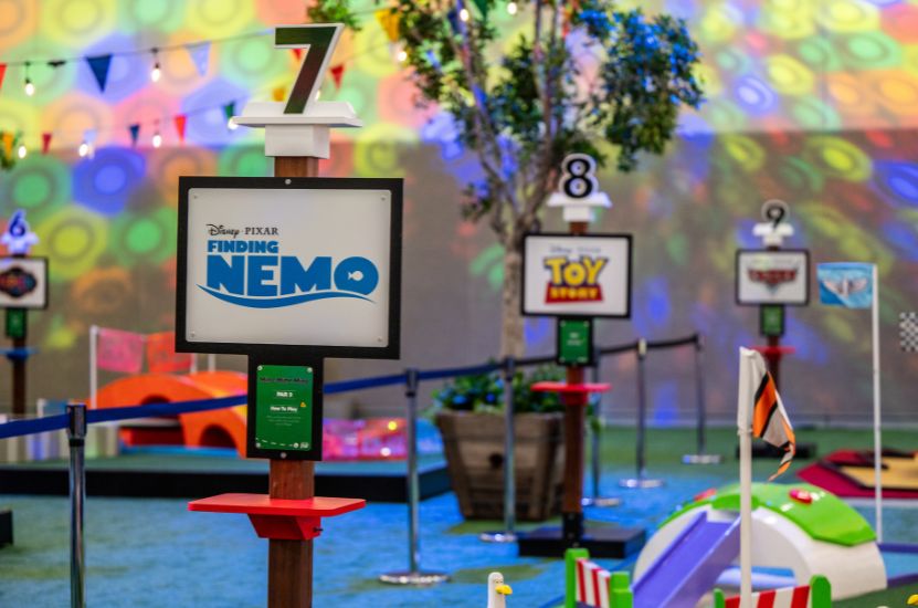 Pixar Putt mini golf course pop-up lands at Pixar Palace Hotel at ...