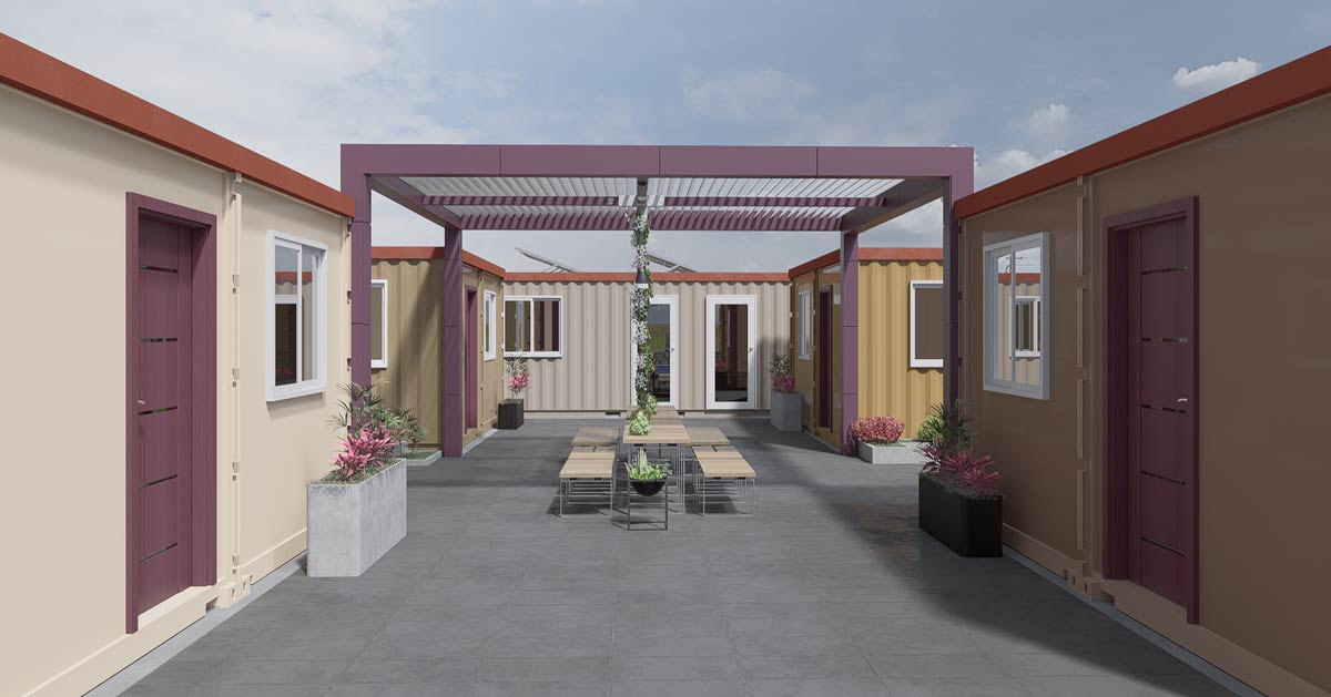 This innovative shipping container neighborhood gives homeless ...