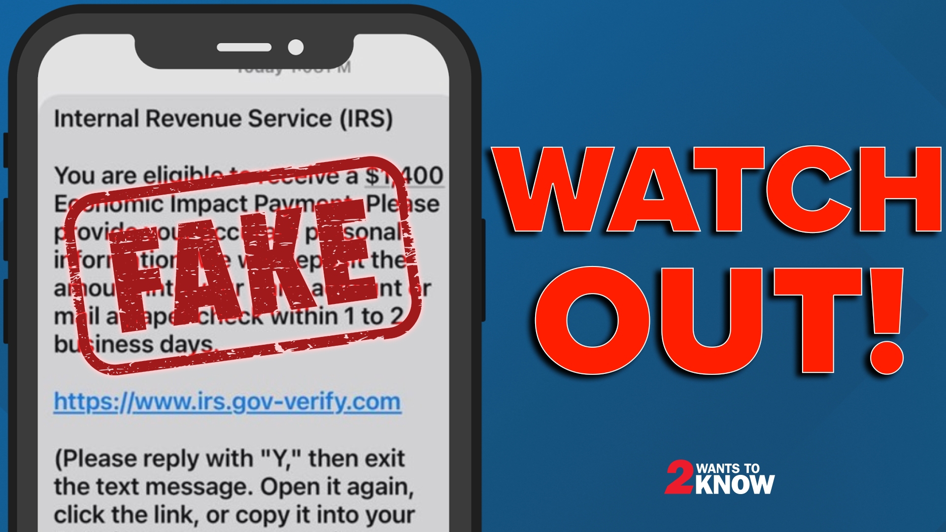 Watch out for these fake stimulus texts