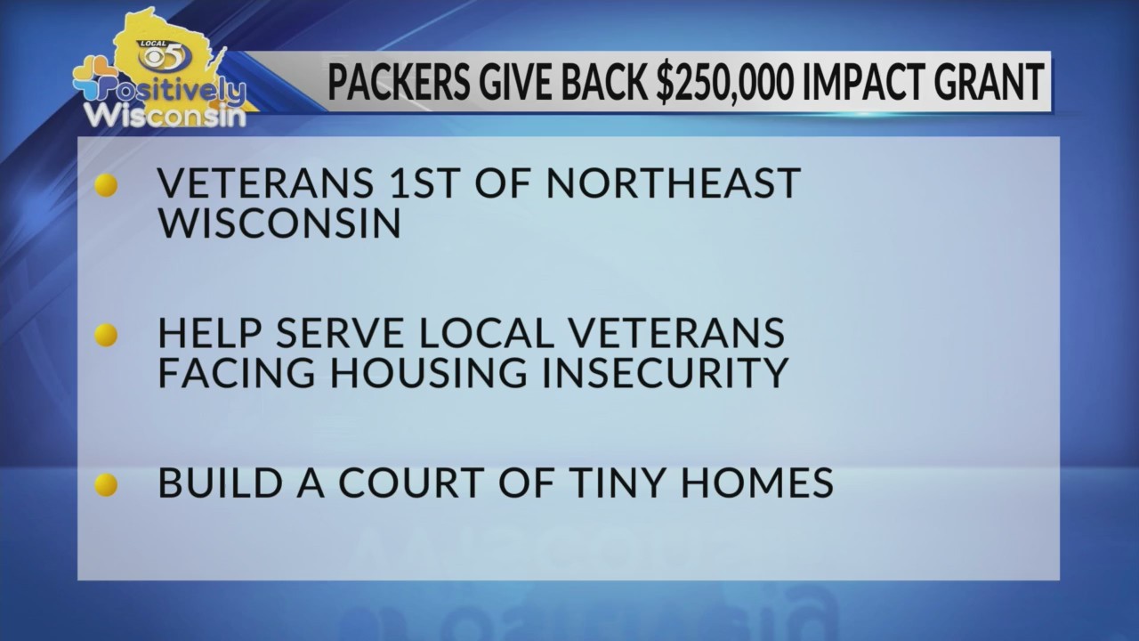 Packers' $250K grant helps fund tiny home village for veterans in Green Bay