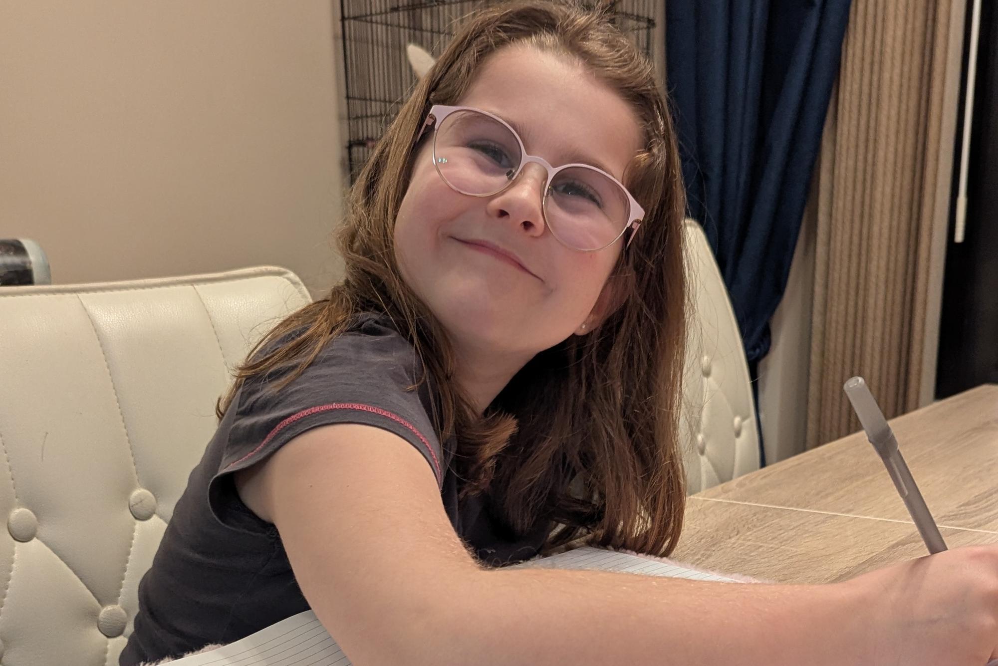 Happy ending for Lexie, 7, as first book is published