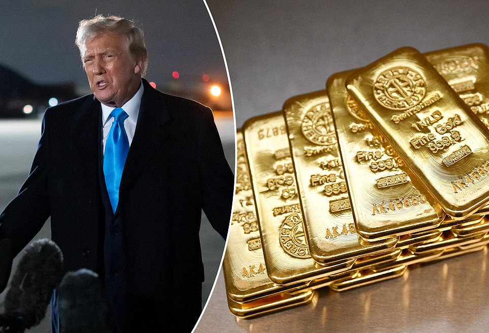 Gold hits record high ahead of Trump's tariffs coming into effect