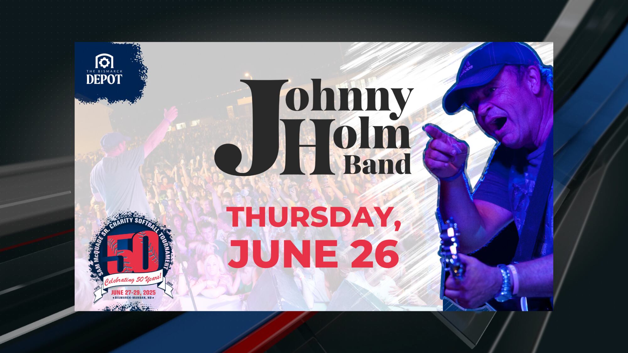 Johnny Holm Band to kick off 50th Sam McQuade Sr. Budweiser Charity ...