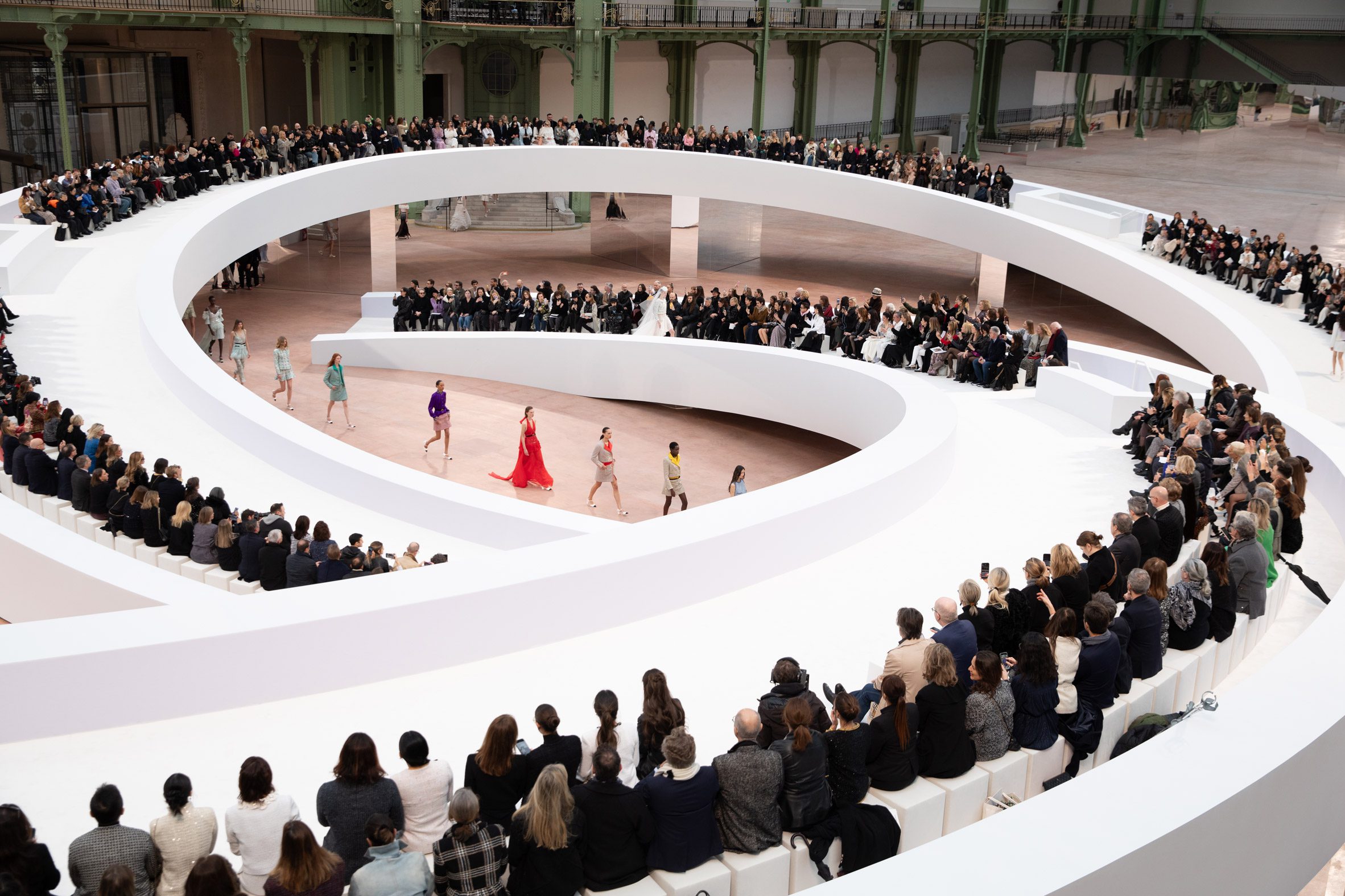 Willo Perron creates sculptural Chanel runway in restored Grand Palais