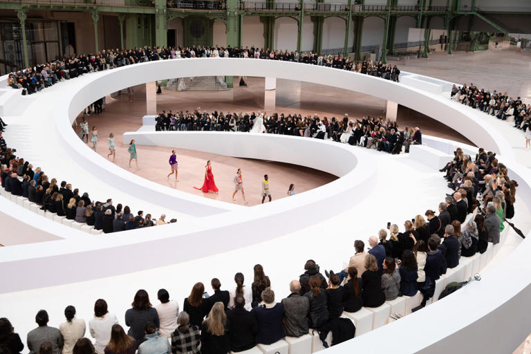 Willo Perron creates sculptural Chanel runway in restored Grand Palais