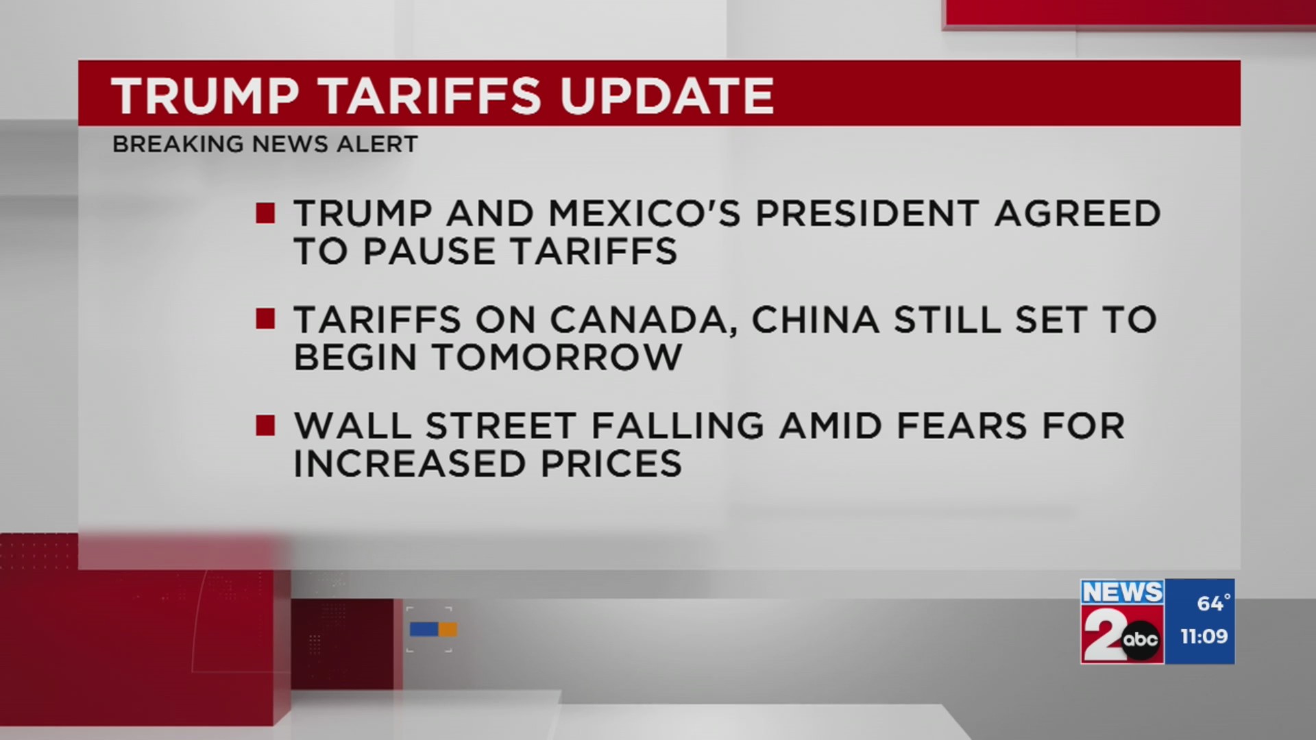 Trump, Mexican president agree to delay tariffs for one month