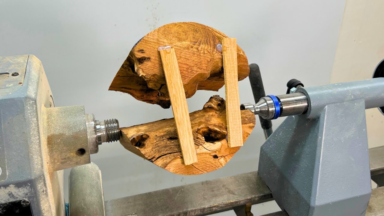 WOODTURNING the BIGGEST HOLLOW Black Locust BURL EVER!