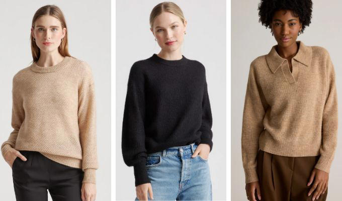 Favorite Quince Sweaters: Luxurious Cashmere, Organic Cotton & More Favorite Quince Sweaters: Luxurious Cashmere, Organic Cotton & More