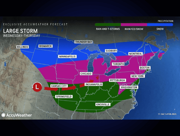 Major Ice Storm To Impact 20 States, Threatening Travel Chaos And Power ...