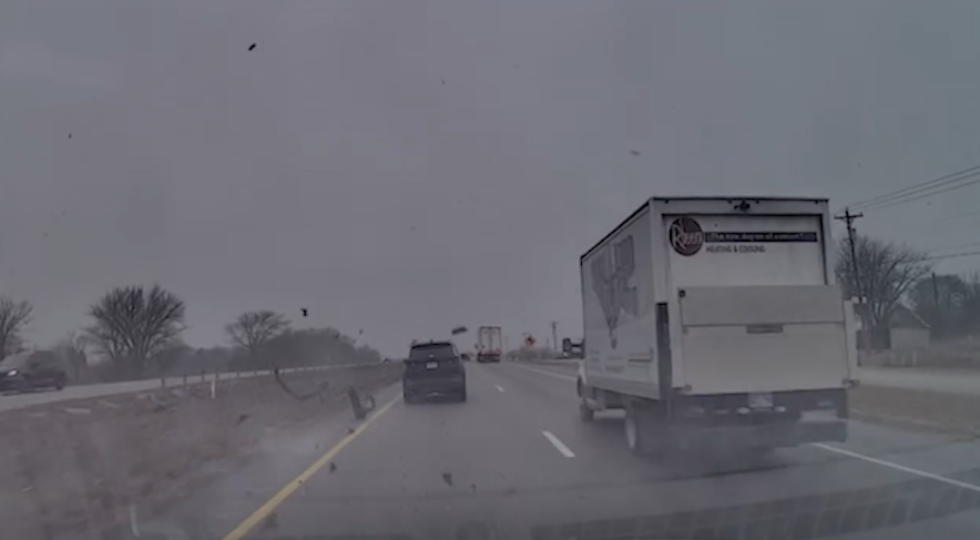 WATCH: Troopers chase robbery suspects driving through oncoming traffic