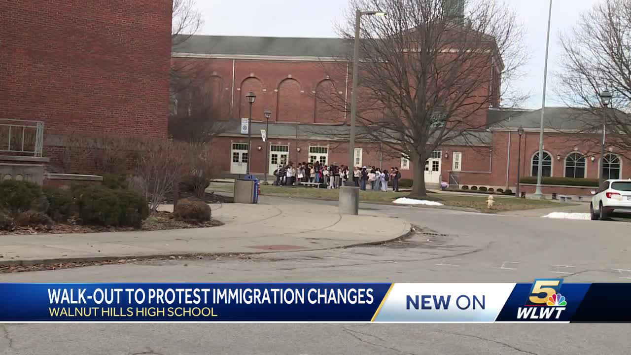 Students in Walnut Hills stage walk-out protest over immigration changes Students in Walnut Hills stage walk-out protest over immigration changes