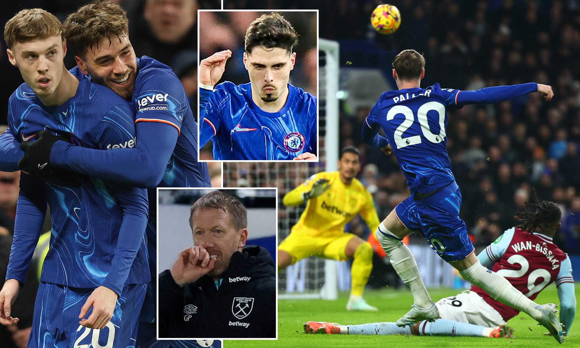 Chelsea 2-1 West Ham: Blues come from behind to claim three points as ...
