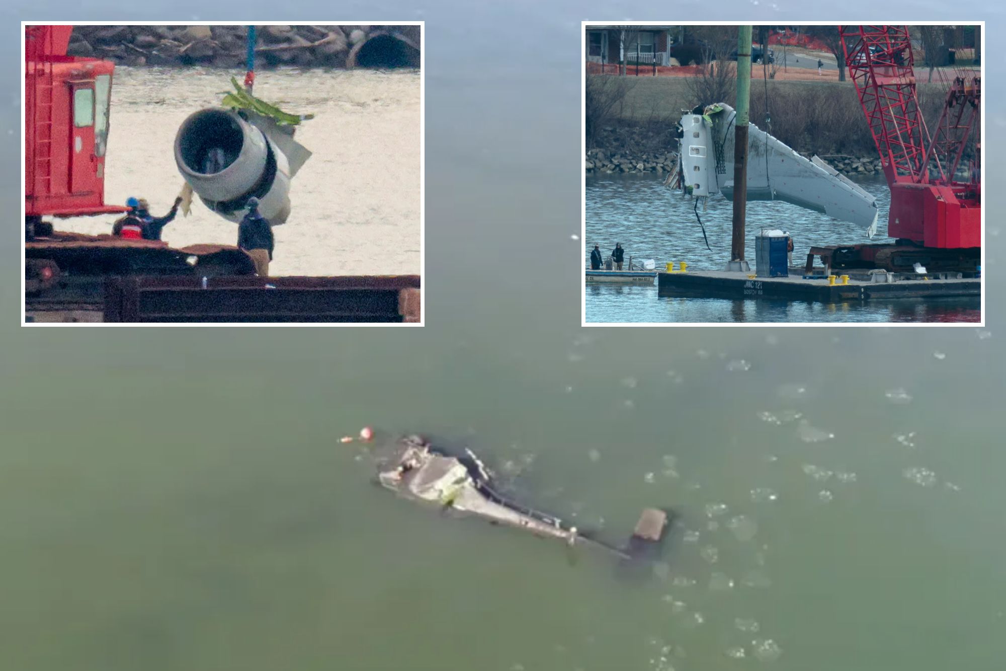 DC plane crash wreckage pulled from Potomac — as eerie photo shows ...