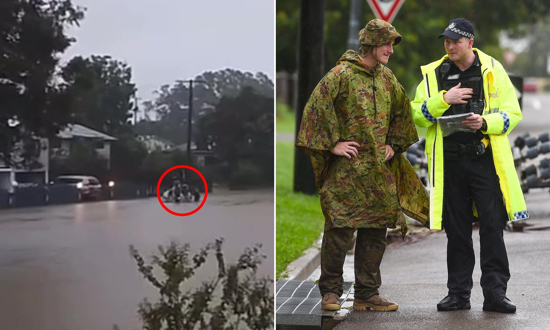 Aussie hero recalls moment his 'heart sank' during floodwaters rescue