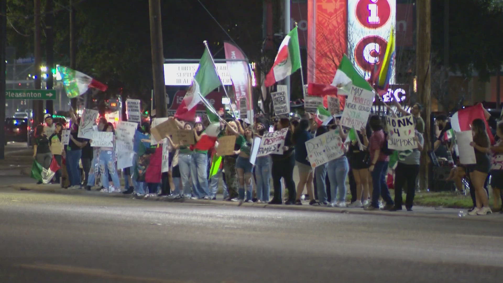 Organizers gather in south-side San Antonio in protest of ongoing ICE ...