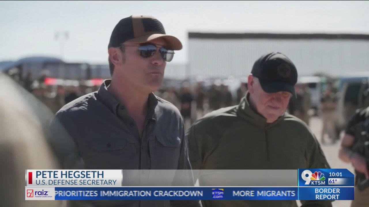 Defense Secretary Hegseth visits Fort Bliss, border Defense Secretary Hegseth visits Fort Bliss, border