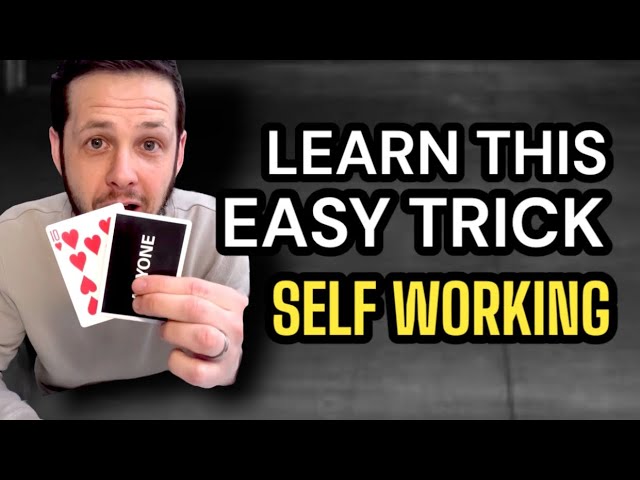 Easy Self-Working Card Trick! 🃏 No Skills Needed – Perfect for Beginners