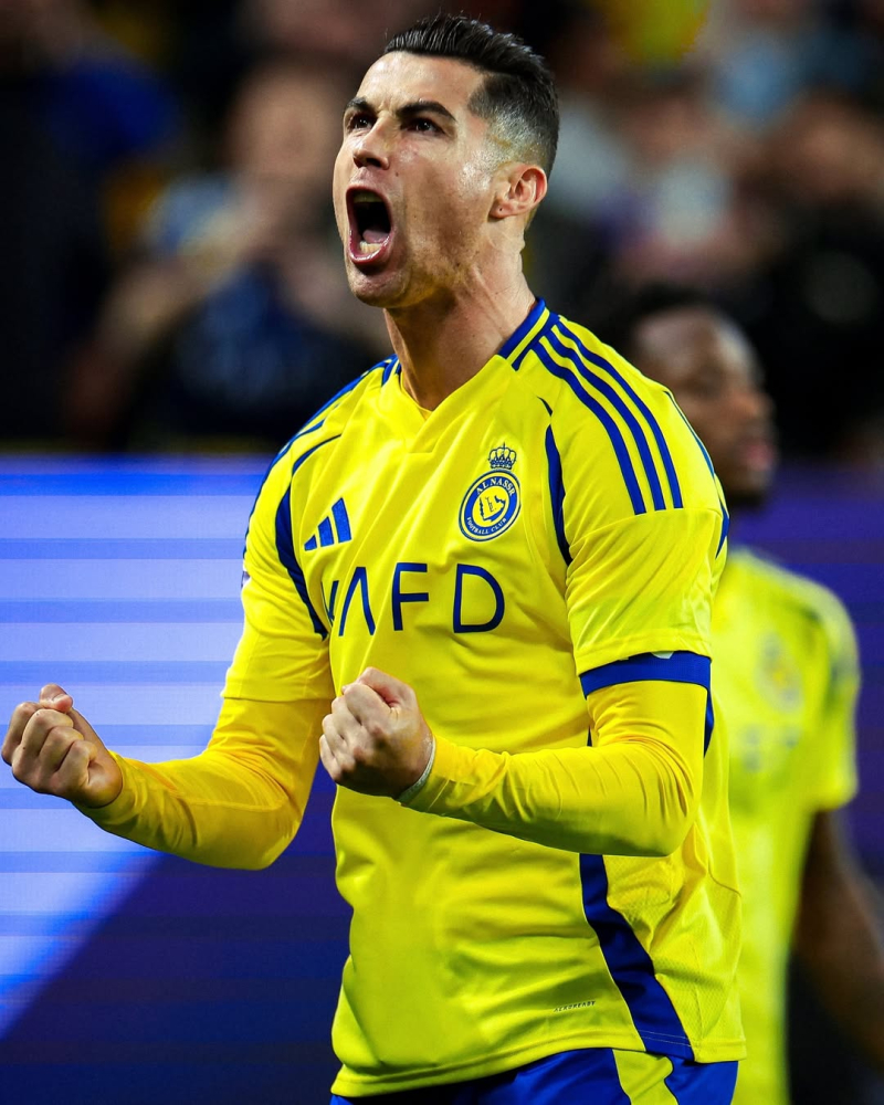 ‘1000호 골까지 77득점’ 호날두, 생일 앞두고 ACLE서 멀티 골 폭발→알나스르 서아시아 3위