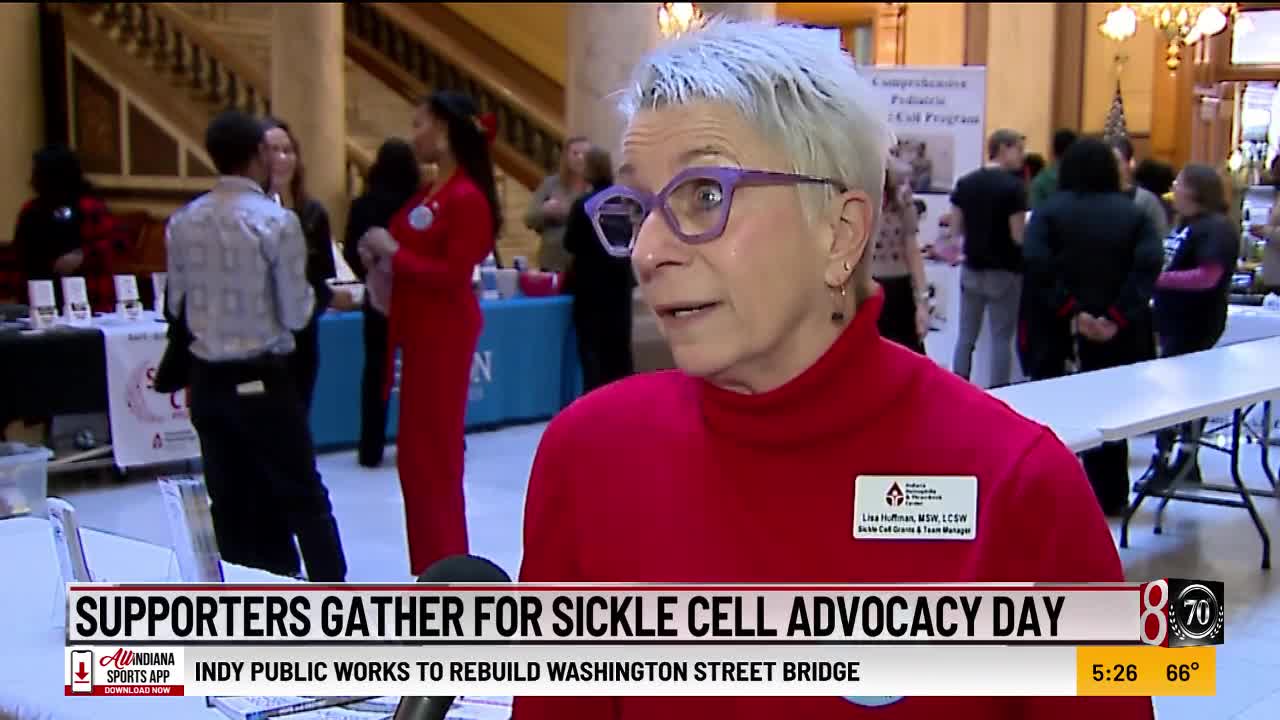 Supporters gather at Indiana Statehouse for Sickle Cell Advocacy Day