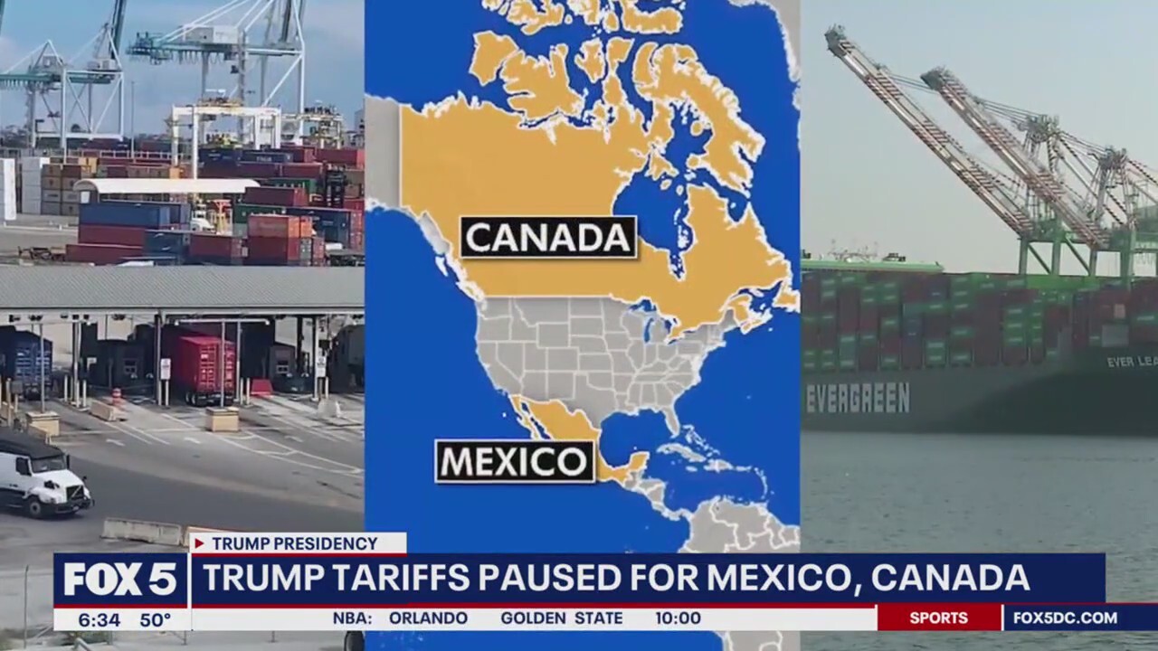 Mexico, Canada tariffs paused, Trump says