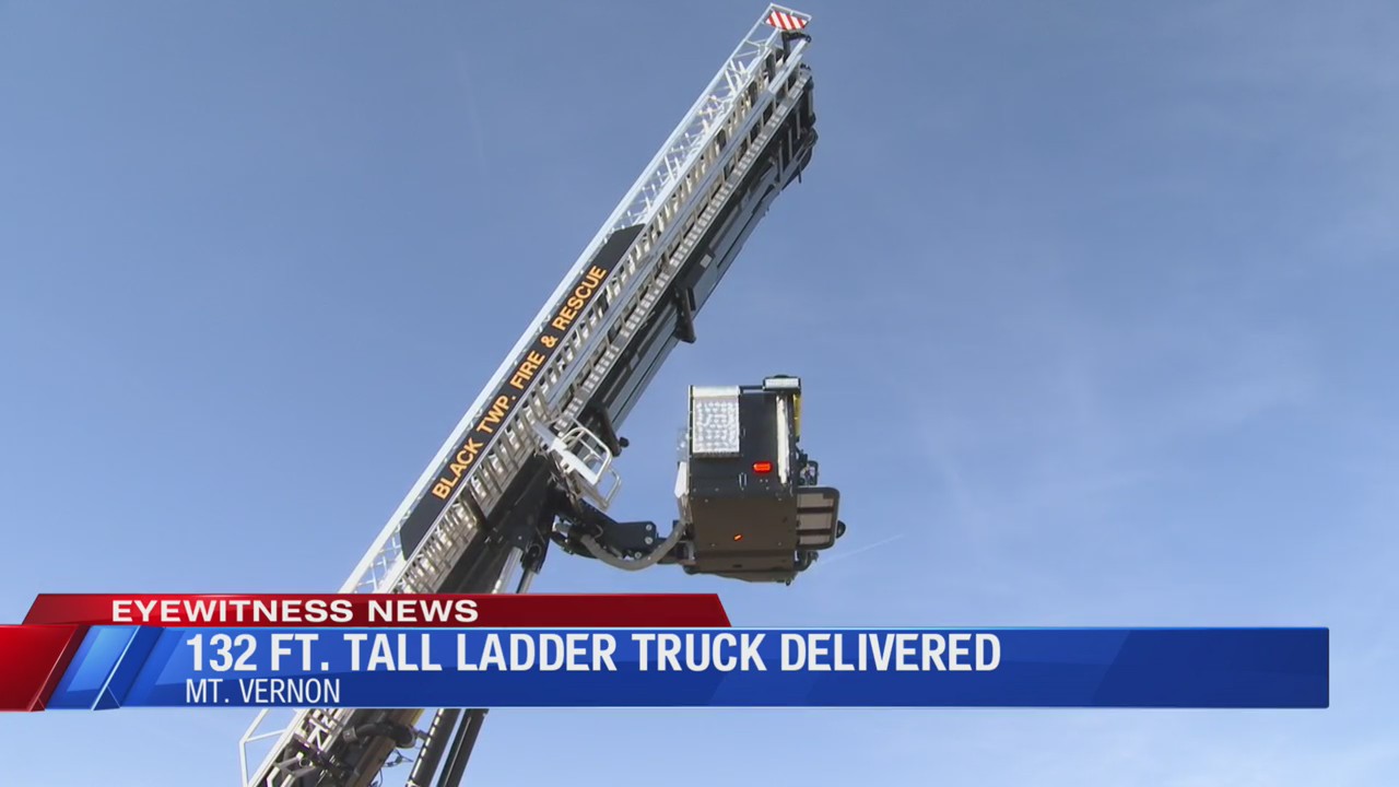 132 feet tall ladder truck delivered