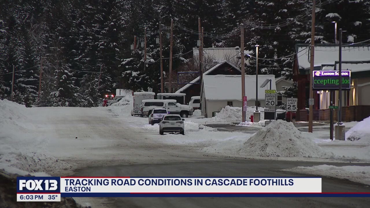 Tracking road conditions in Cascade Foothills