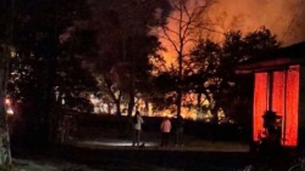 Loud explosion ahead of house fire in Florence