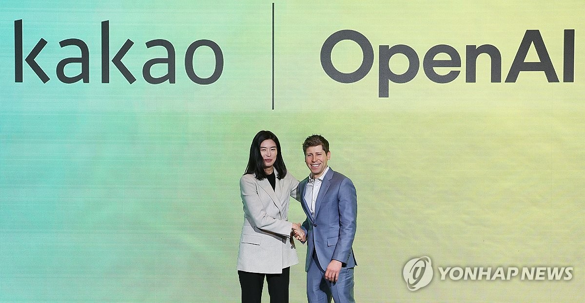 (LEAD) Kakao announces partnership with OpenAI to use ChatGPT on its new AI service
