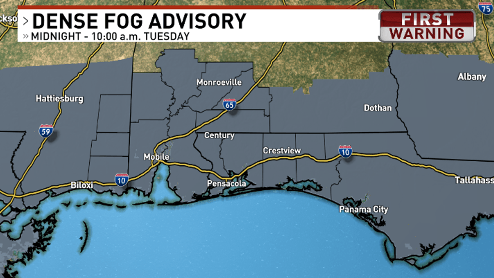 Dense fog advisory