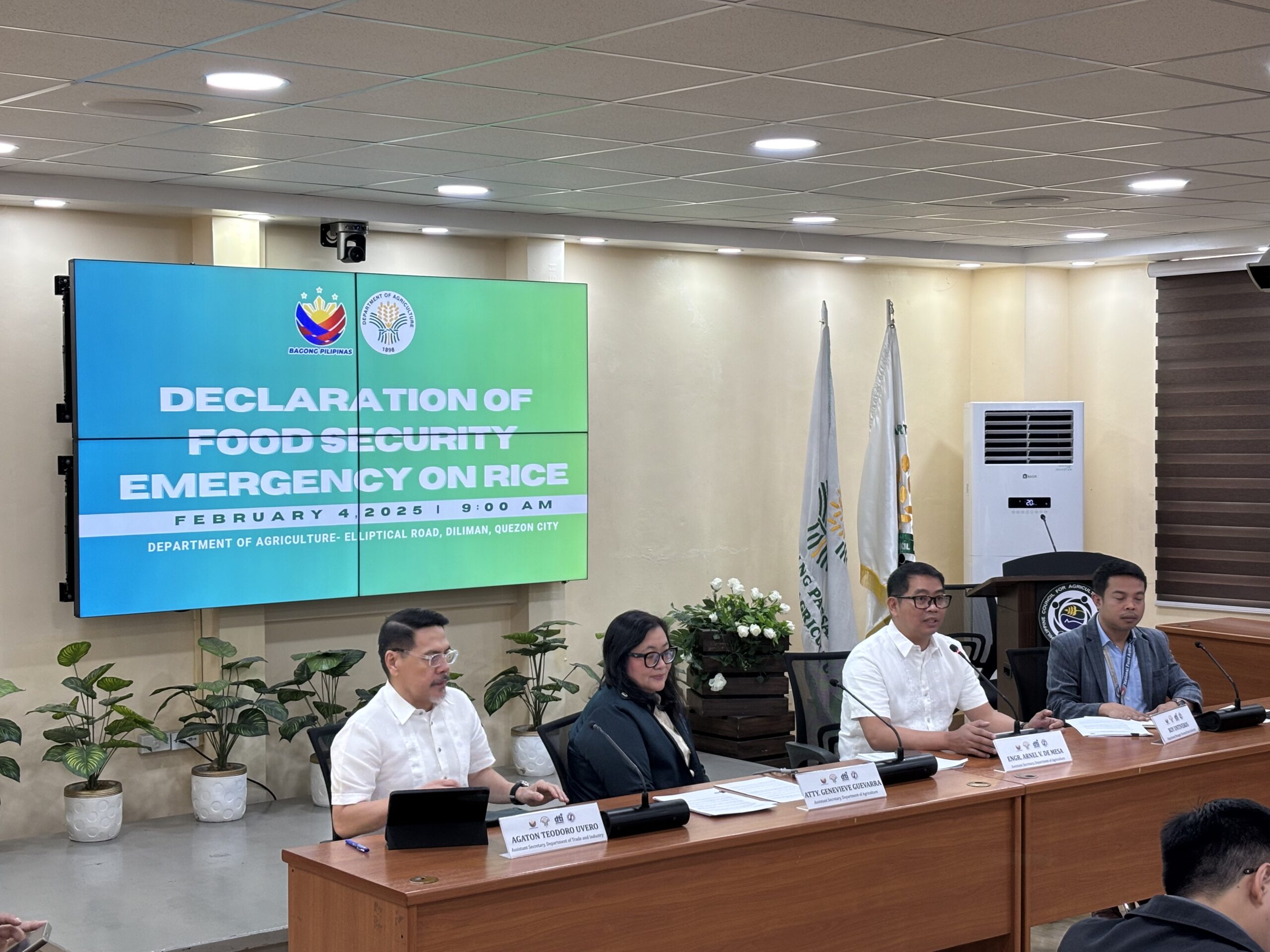 DA to implement P55/kilo MSRP for imported rice starting Feb 5