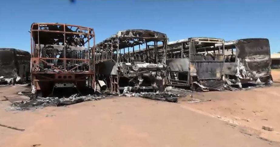 WATCH | 9 buses destroyed in North West blaze