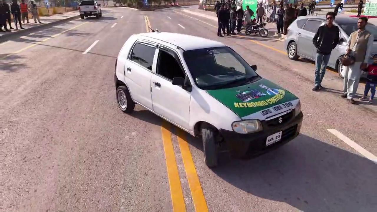 Gaming fanatic builds car controlled entirely by his keyboard