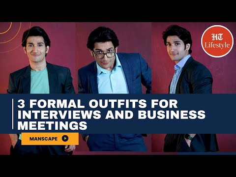 3 Formal Outfits for Interviews and Business Meetings Manscape