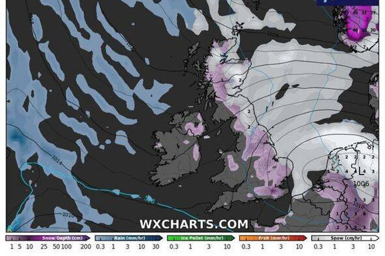 Snow maps show 'Beast from the East' to blanket UK as Yorkshire and 9 ...